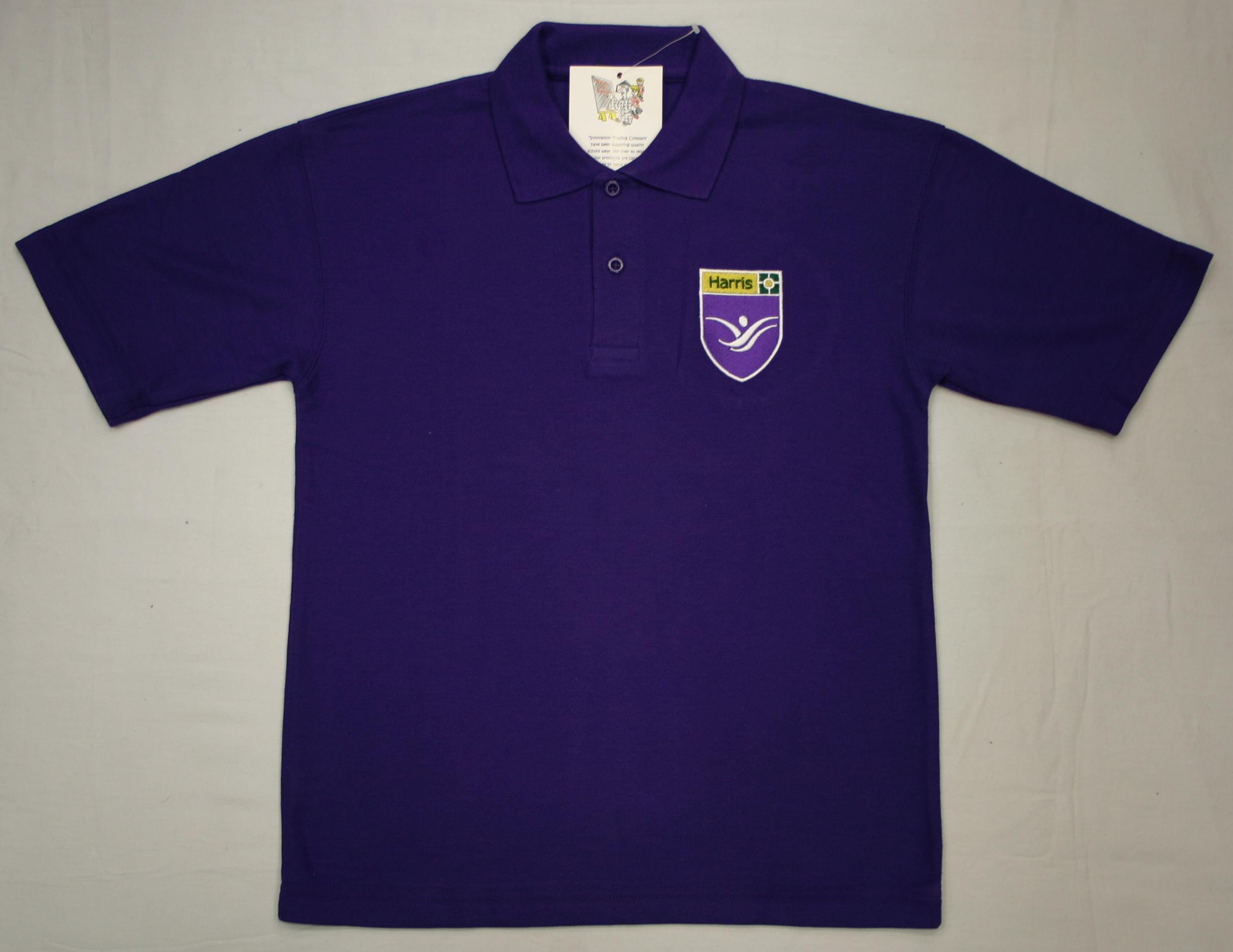 HARRIS ACADEMY BROMLEY P.E POLO SHIRT WITH LOGO – WearAbouts Schoolwear